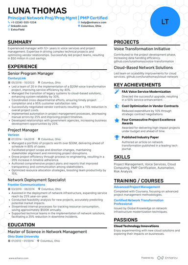 30 Network Engineer Resume Examples & Guide for 2025