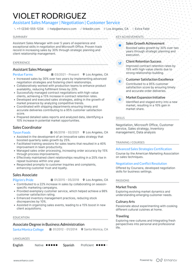 9 Assistant Manager Resume Examples to Help You Get Hired in 2025