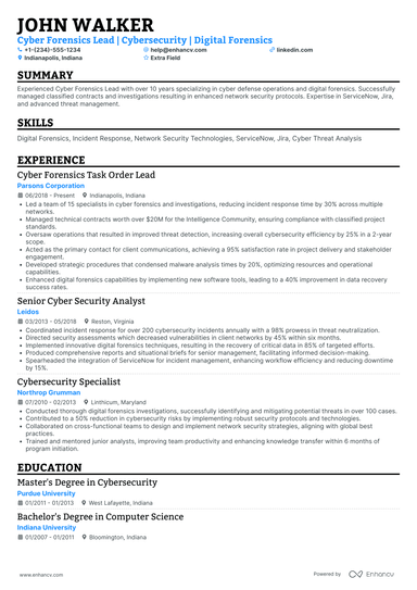 14 Ethical Hacker Resume Examples & Guide for 2025