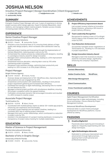 36 Project Manager Resume Examples & Guide for 2025
