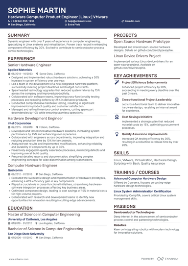 18 Computer Engineer Resume Examples & Guide for 2025