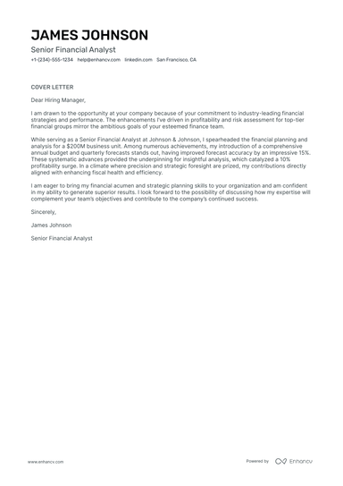 13 Professional Financial Analyst Cover Letter Examples and Template ...