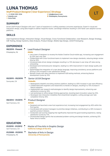 21 Product Designer Resume Examples & Guide for 2025
