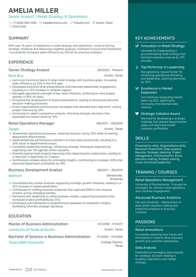 37 Retail Resume Examples & Guide for 2025