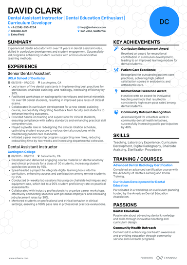 25 Dental Assistant Resume Examples & Guide for 2025