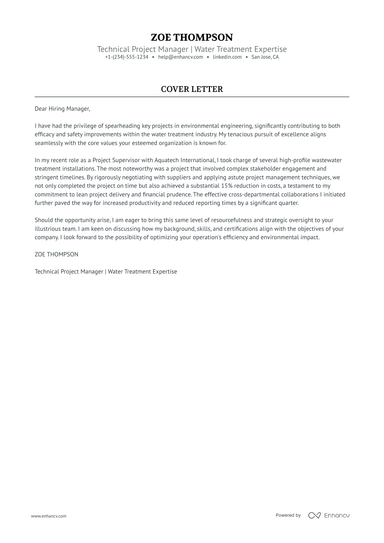 5 Professional Environmental Manager Cover Letter Examples and Template ...