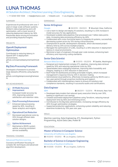 17 Machine Learning Resume Examples & Guide for 2025