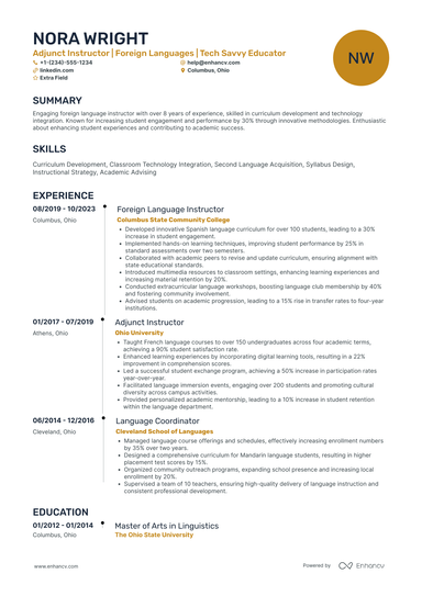 17 Online Teacher Resume Examples & Guide for 2025