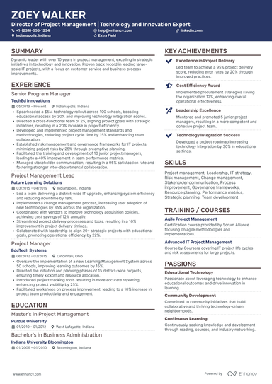 18 IT Director Resume Examples & Guide for 2025