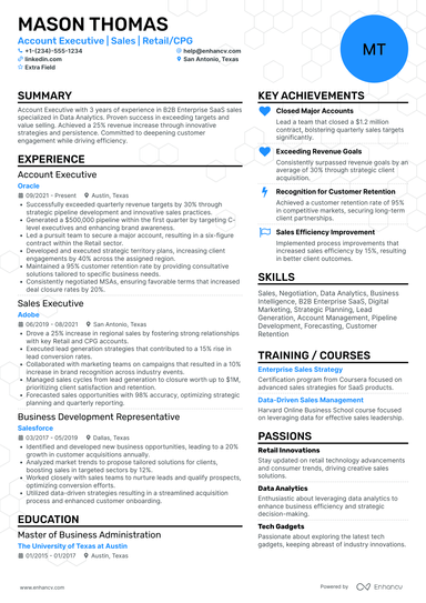 27 Account Executive Resume Examples That Got Jobs for 2025