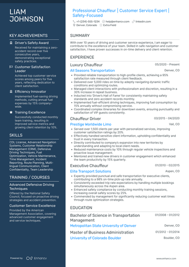23 Driver Resume Examples & Guide for 2025
