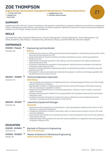 15 Engineering Student Resume Examples & Guide for 2025