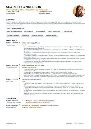 27 Chief Technology Officer (CTO) Resume Examples & Guide for 2025