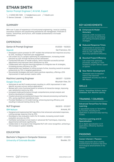 8 Prompt Engineer Resume Examples & Guide for 2025