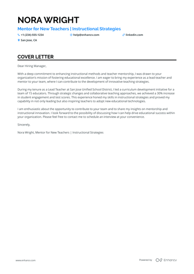 7 New Teacher Cover Letter Examples & Guide for 2025