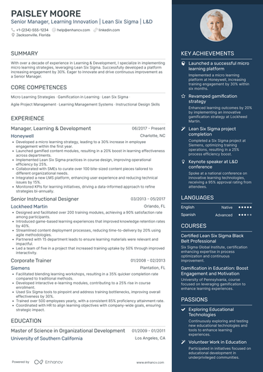 11 Chief Learning Officer Resume Examples - 2025