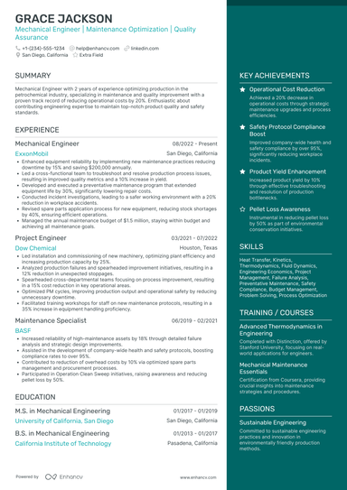 21 Project Engineer Resume Examples & Guide for 2025
