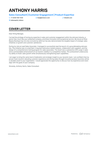 12 Professional Esthetician Cover Letter Examples and Template for 2024 ...