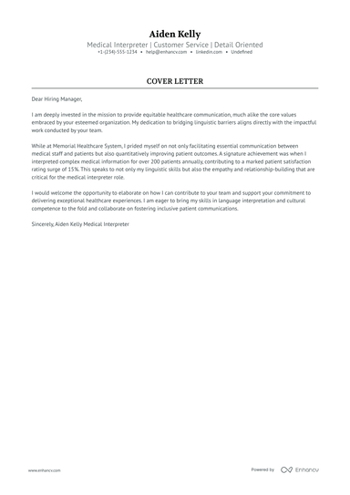 7 Professional Interpreter Cover Letter Examples and Template for 2025 ...