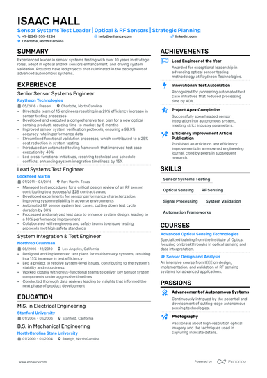 24 Test Engineer Resume Examples & Guide for 2025