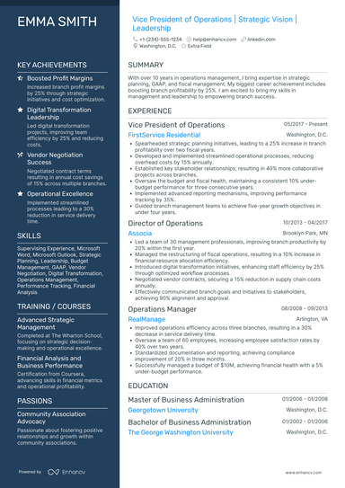 16 Vice President Resume Examples & Guide for 2025
