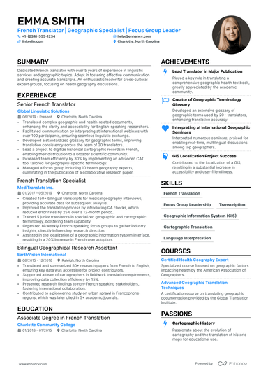 5 Translator Resume Examples & Guide for 2024