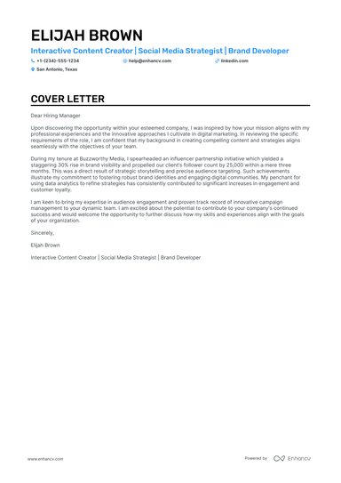 9 Professional Animator Cover Letter Examples and Template for 2025 ...