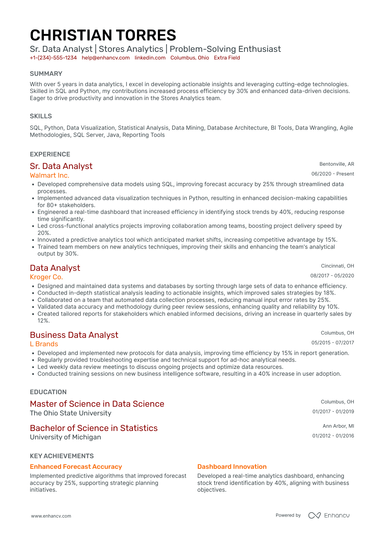 14 Entry-Level Data Analyst Resume Examples & Guide for 2025