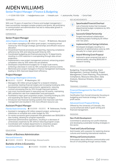 19 Non Profit Resume Examples & Guide for 2025