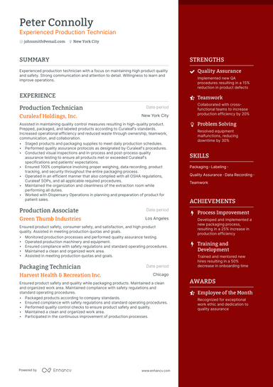 3 Factory Worker Resume Examples & Guide for 2024