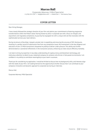 5 Professional Counsel Cover Letter Examples and Template for 2024 ...