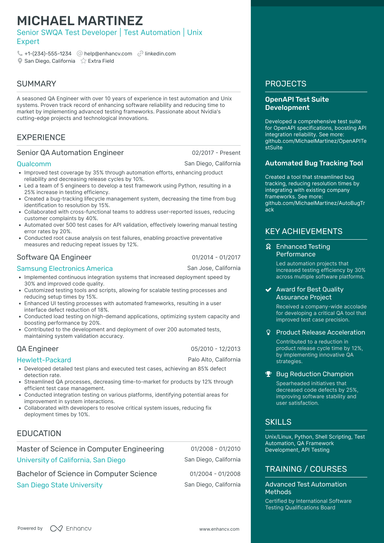 24 Test Engineer Resume Examples & Guide for 2025