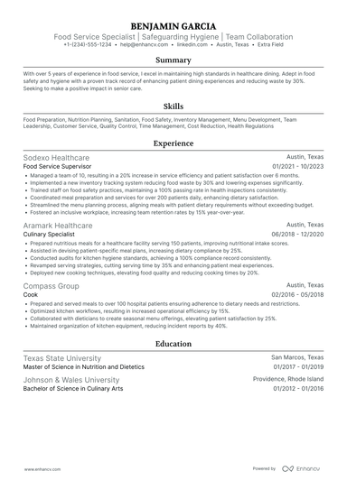 18 Dishwasher Resume Examples & Guide for 2025