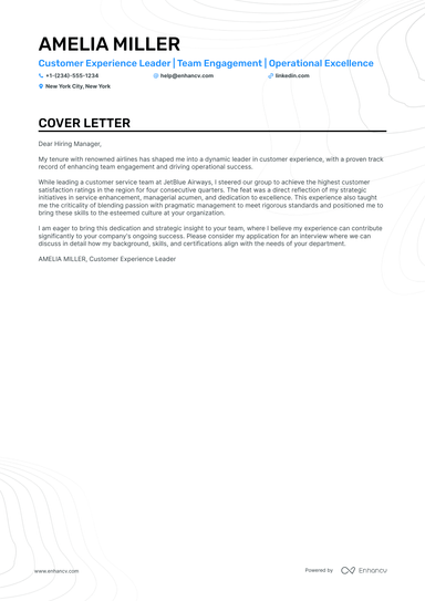 25 Professional Customer Service Cover Letter Examples and Template for ...