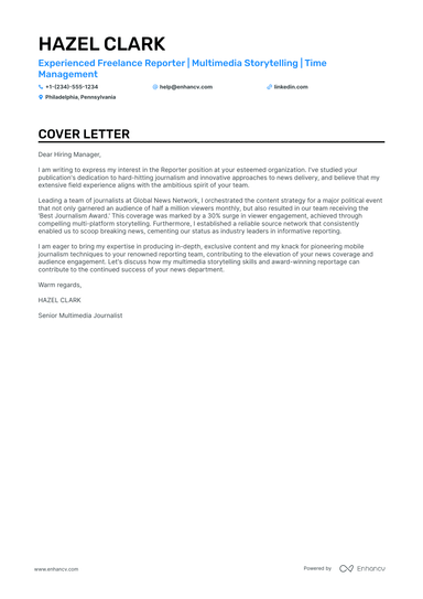 15 Professional Freelancer Cover Letter Examples and Template for 2024 ...