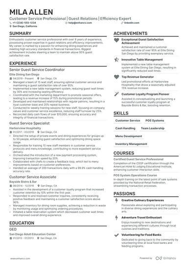 10 Cashier Resume Examples & Guide for 2025