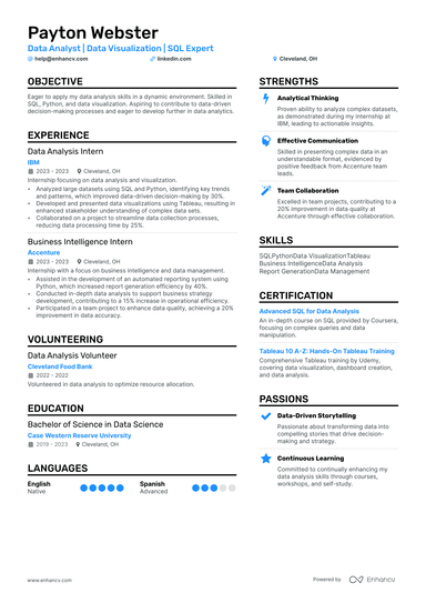 20 Data Analyst Resume Examples & Guide for 2024