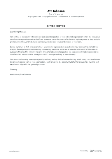 10 Professional Police Officer Cover Letter Examples and Template for ...