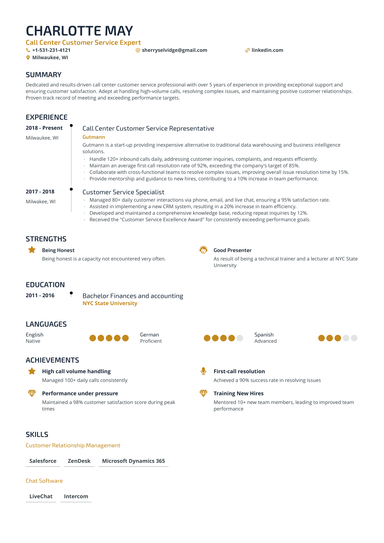 39 Customer Service Resume Examples & Guide for 2025