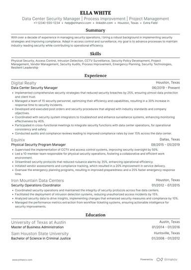 23 Security Manager Resume Examples That Got Jobs for 2025