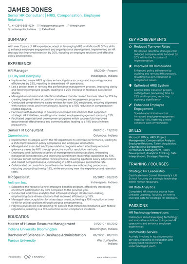 33 Human Resources Resume Examples & Guide for 2025