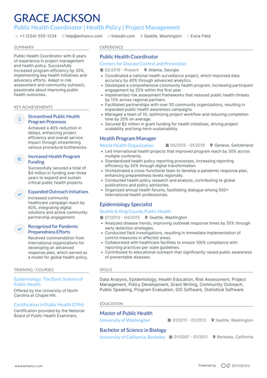 17 Public Health Resume Examples - March 2025