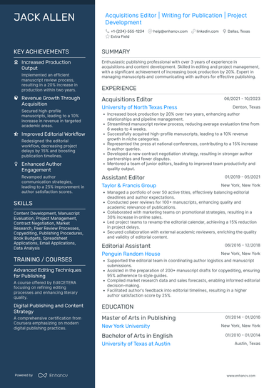 24 Editor Resume Examples & Guide for 2025