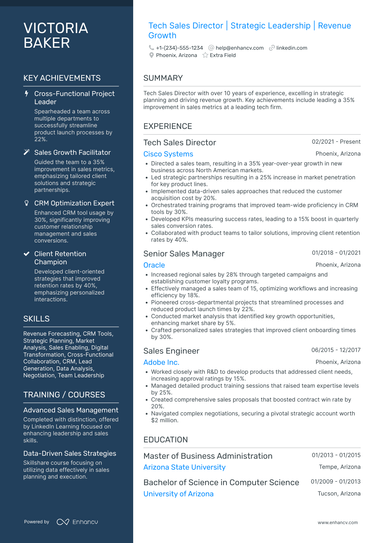 17 Tech Sales Resume Examples & Guide for 2025