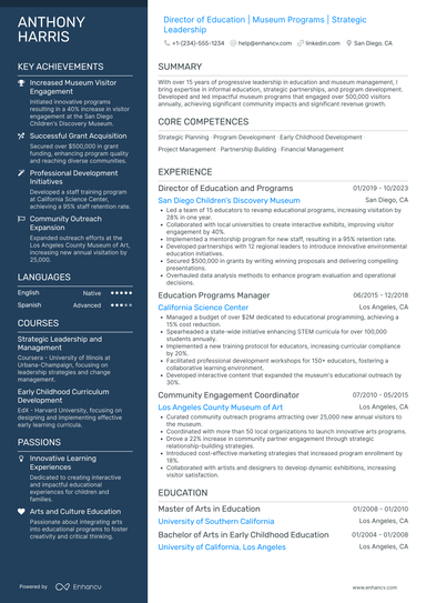 11 Chief Learning Officer Resume Examples - 2025