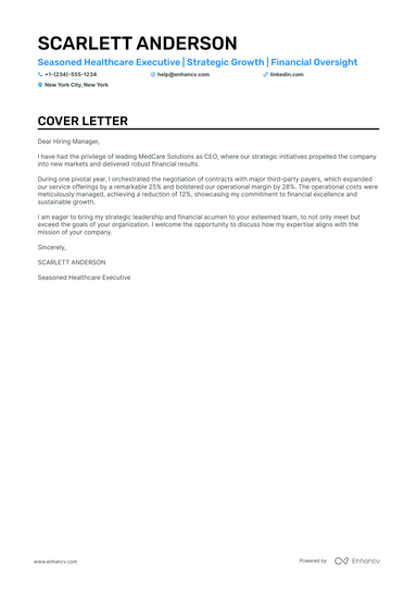 5 Professional Chief Executive Officer Cover Letter Examples and ...