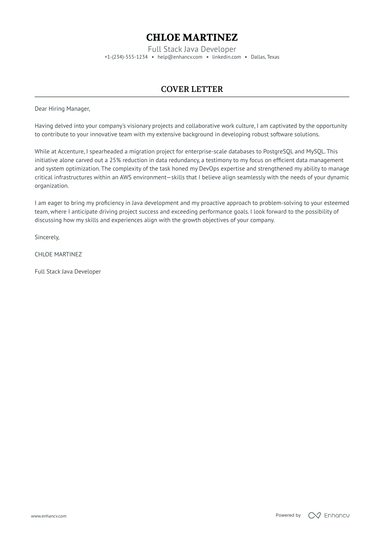 11 Professional Full Stack Developer Cover Letter Examples and Template ...