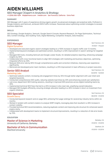 23 SEO Resume Examples & Guide for 2025