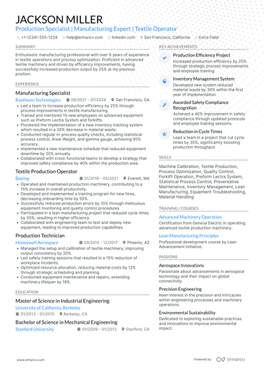 17 Machine Operator Resume Examples - March 2025