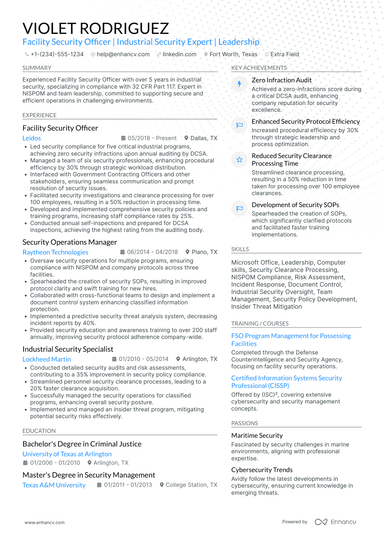 24 Security Officer Resume Examples That Got Jobs for 2025